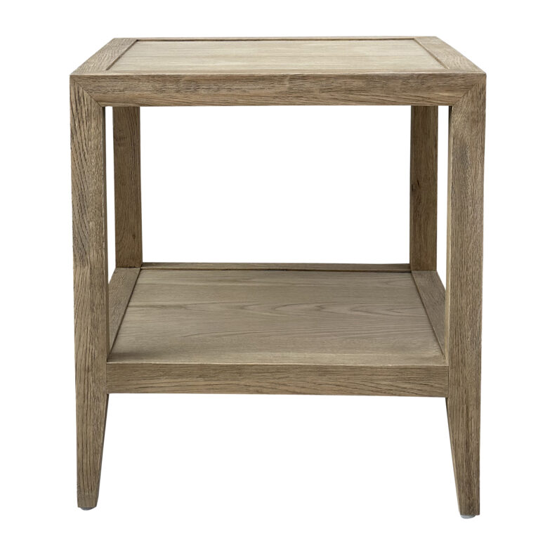 Contemporary Side Table - Weathered Oak - Humble Home
